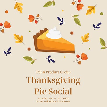 Thanksgiving Pie Social Happening Today!!