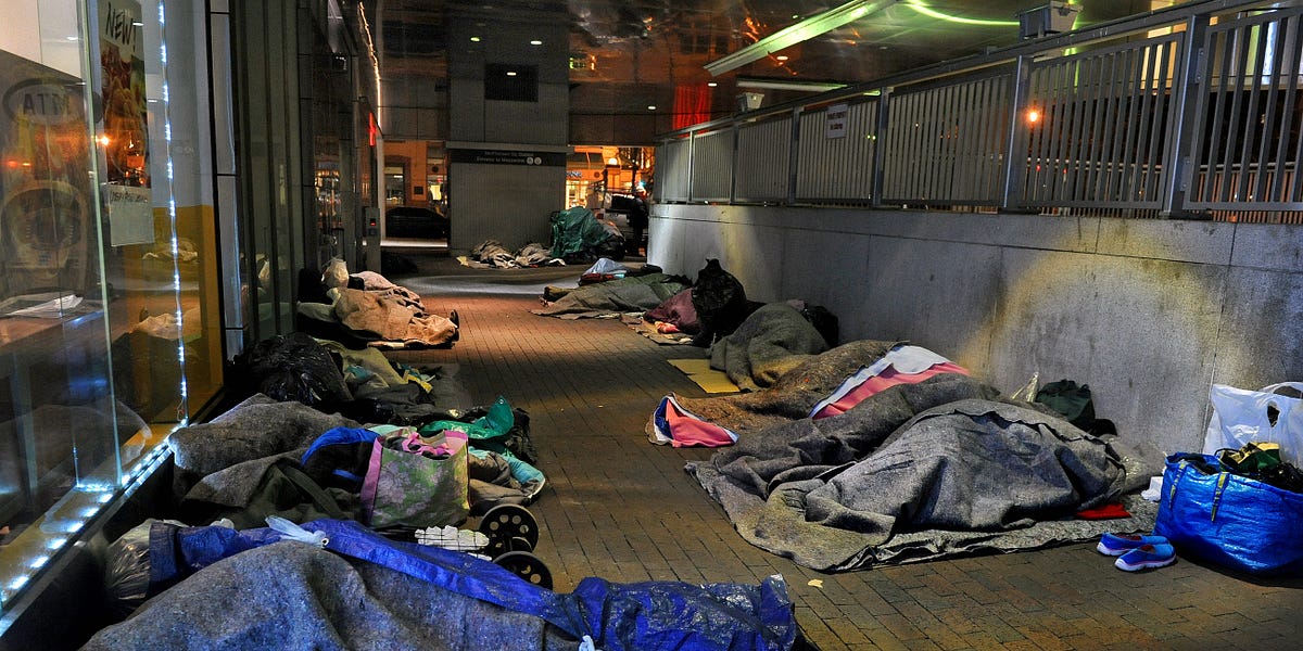 They have homelessness in Europe, too