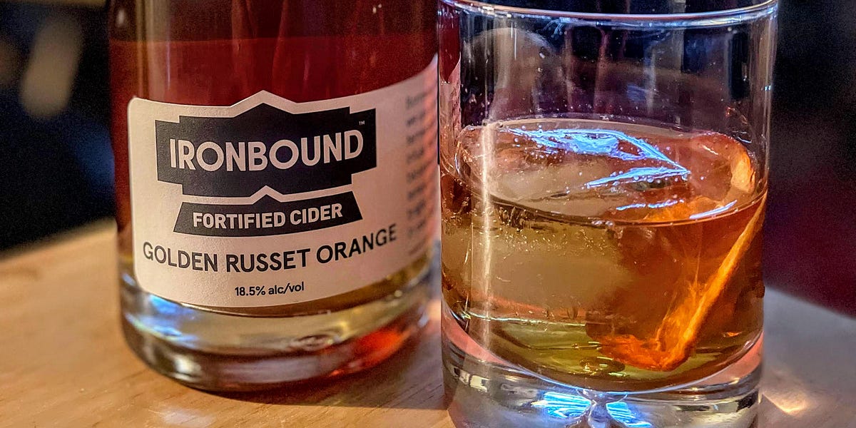 Drink This: Ironbound Cider Golden Russet Orange Fortified Cider