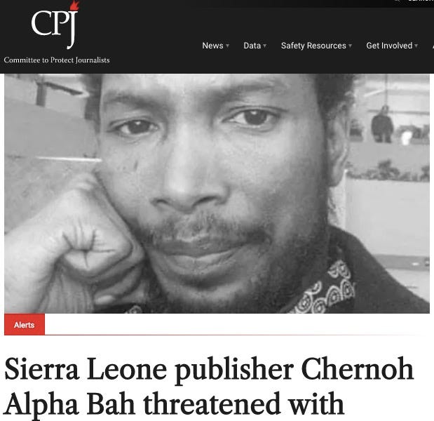 Transcript of Interview with Chernoh Bah on "Cover-up" of 2014 Ebola ...