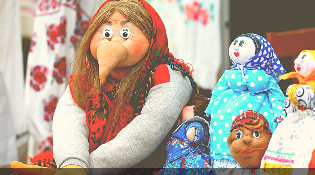 Baba Yaga, Iron-Nosed Hag - by Michelle Sarasin