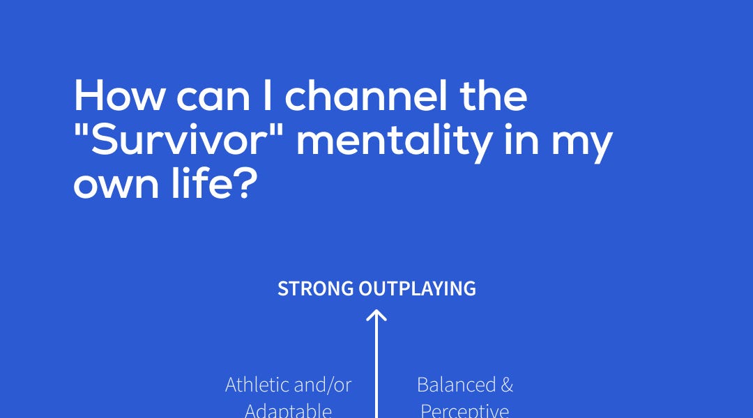How can I channel the "Survivor" mentality in my own life?