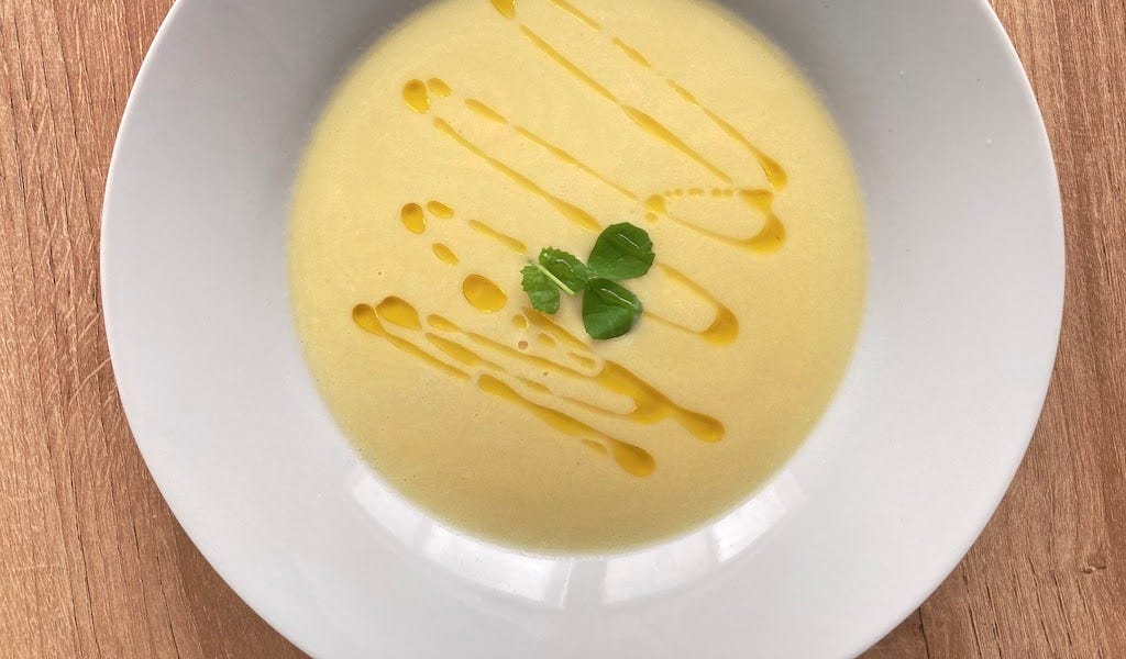 Corn soup, cabbage crunch - by Joseph Wain - Garden Raid