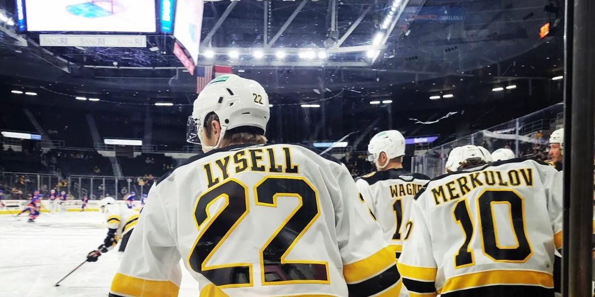 Fabian Lysell scores first career AHL goal for the P-Bruins Friday night