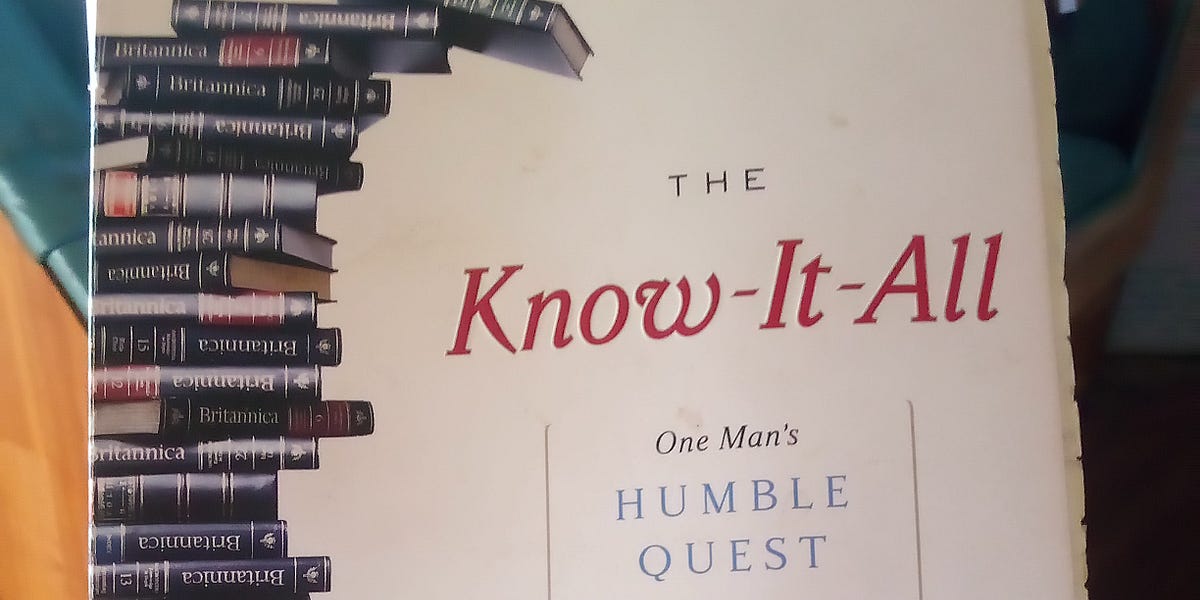 The Book of the Day: 'The Know-it-All' by A.J. Jacobs