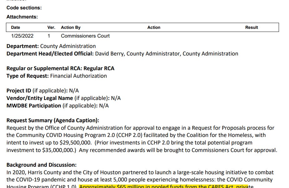 Harris County Pumps $40+ Million to Homeless Program