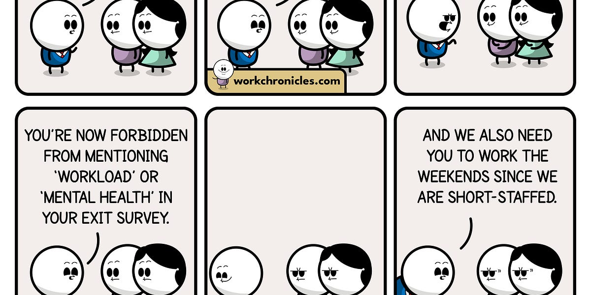 (comic) Workload and mental health - Work Chronicles