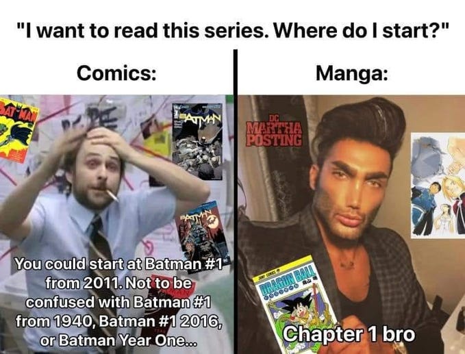 Manga VS American Comics - Vinzinger’s Newsletter