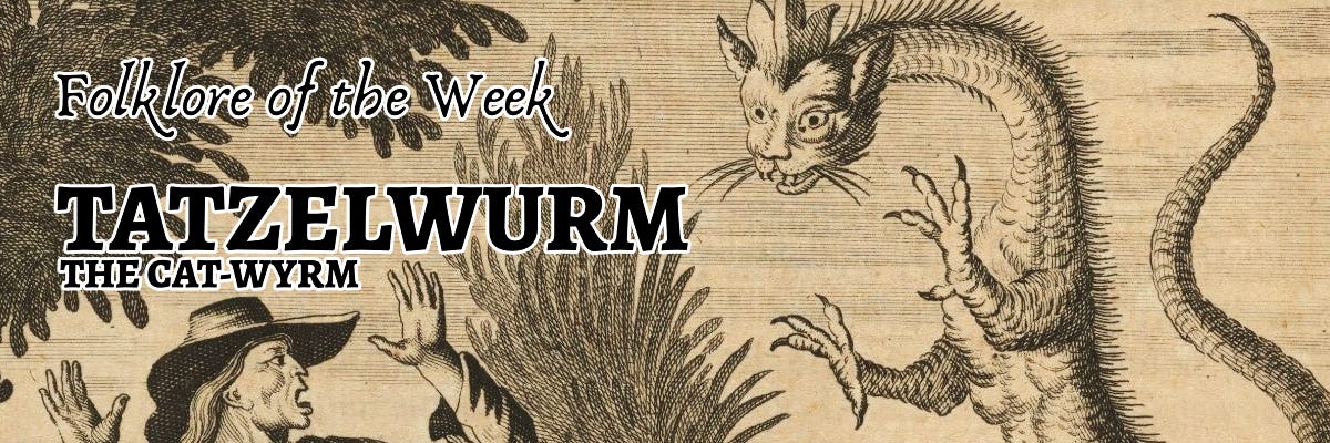 The Cat-Wyrm Tatzelwurm - by A.C. Luke - Mythoi