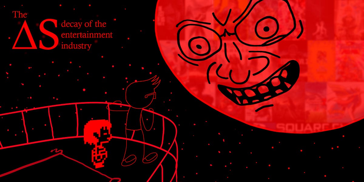 The Entropic Decay of The Entertainment Industry