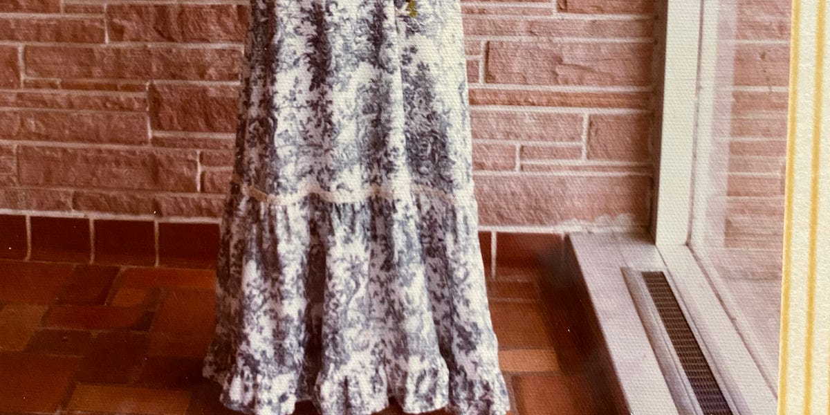 New life for an old dress - by Susan Beckman