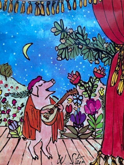 Mommy the Minstrel Pig - by Isabel Cowles Murphy