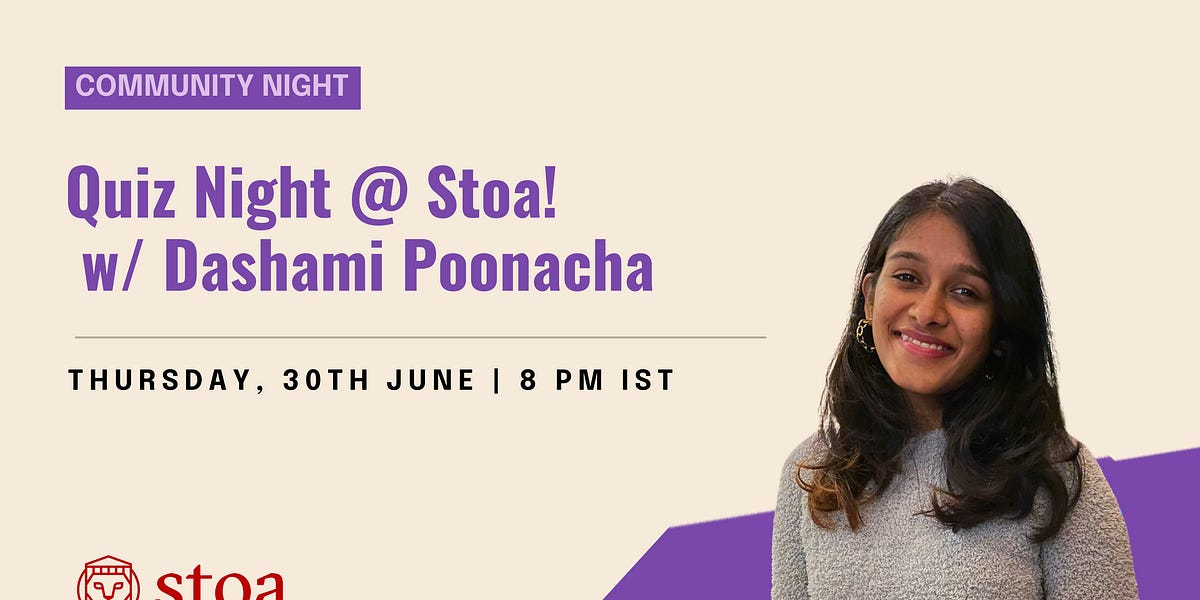 Stoa Digest #54: Beer 🍺, Conversations 🗣 and Rock Music🤘