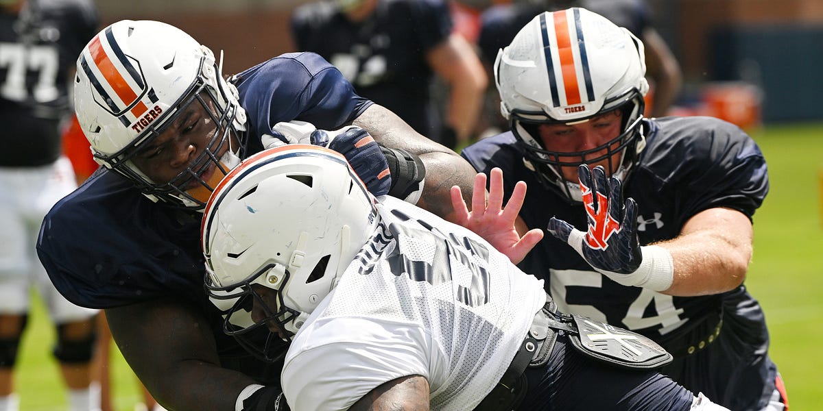 Can Auburn's offensive line still take a step forward in 2022 — even ...