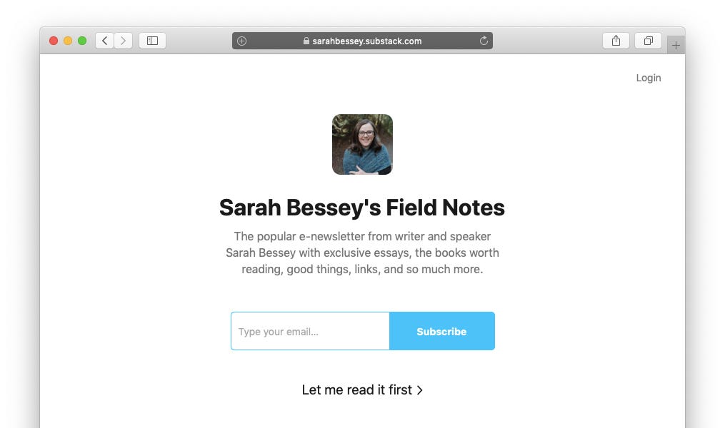 Three to read: Sarah Bessey, Whitney Fishburn, Dennis Lee