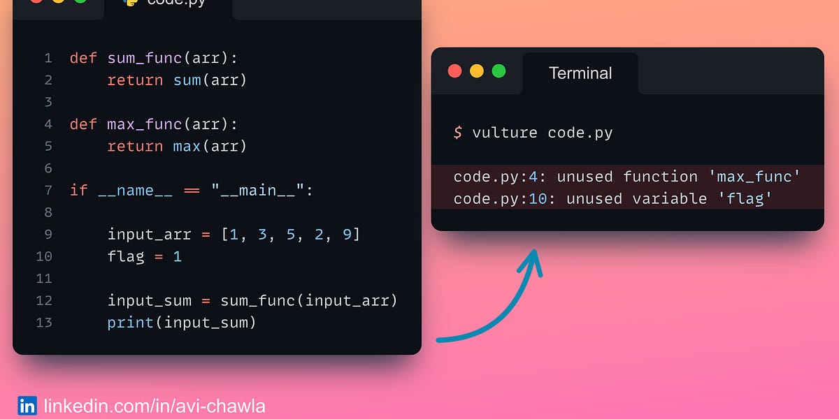 Find Unused Python Code With Ease By Avi Chawla find-unused-python-code-with-ease-by-avi-chawla