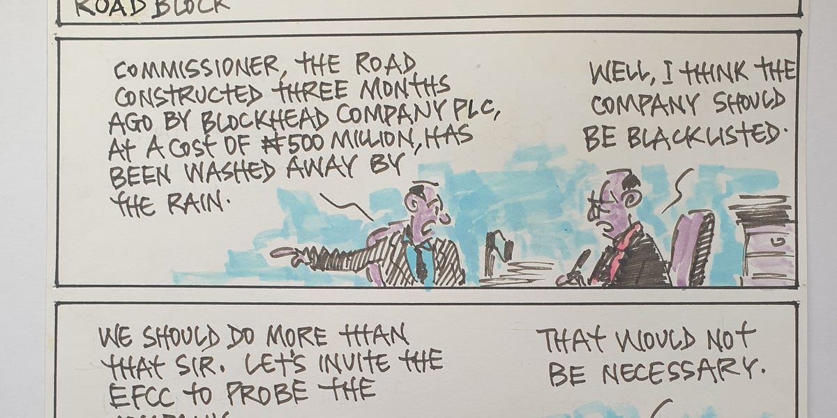 Road Block - by Obe Ess - Obe’s Newsletter