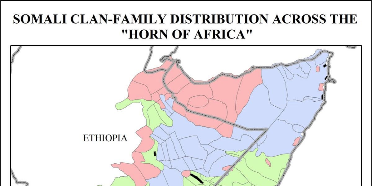 Hawiye clans and subclans lineage distribution
