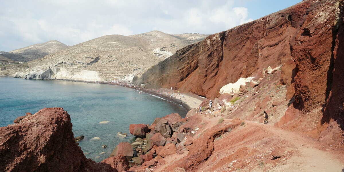 A red beach. 🔴 - by Pavlos Inglesis