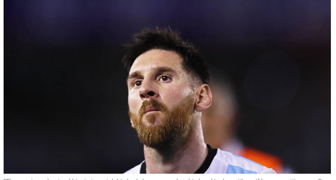 Leo Messi: a celebration of introversion - by John Nassoori
