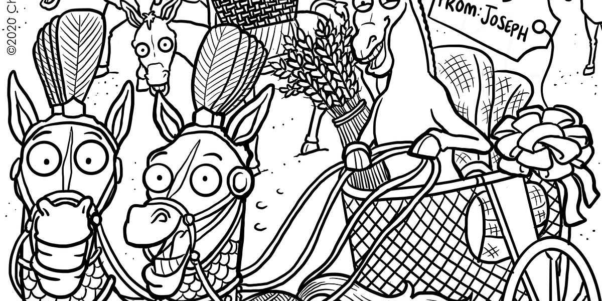 Vayigash Coloring Page - by Chari Pere