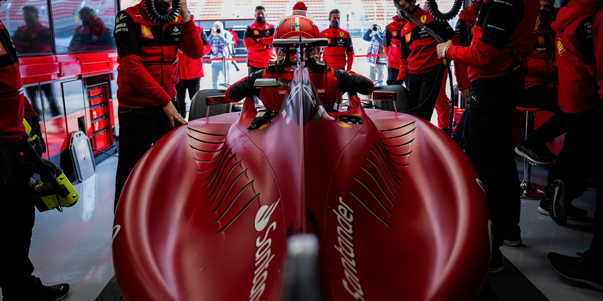 The Ferrari F1-75 "Goldfish Bowls" - by Zara Wang