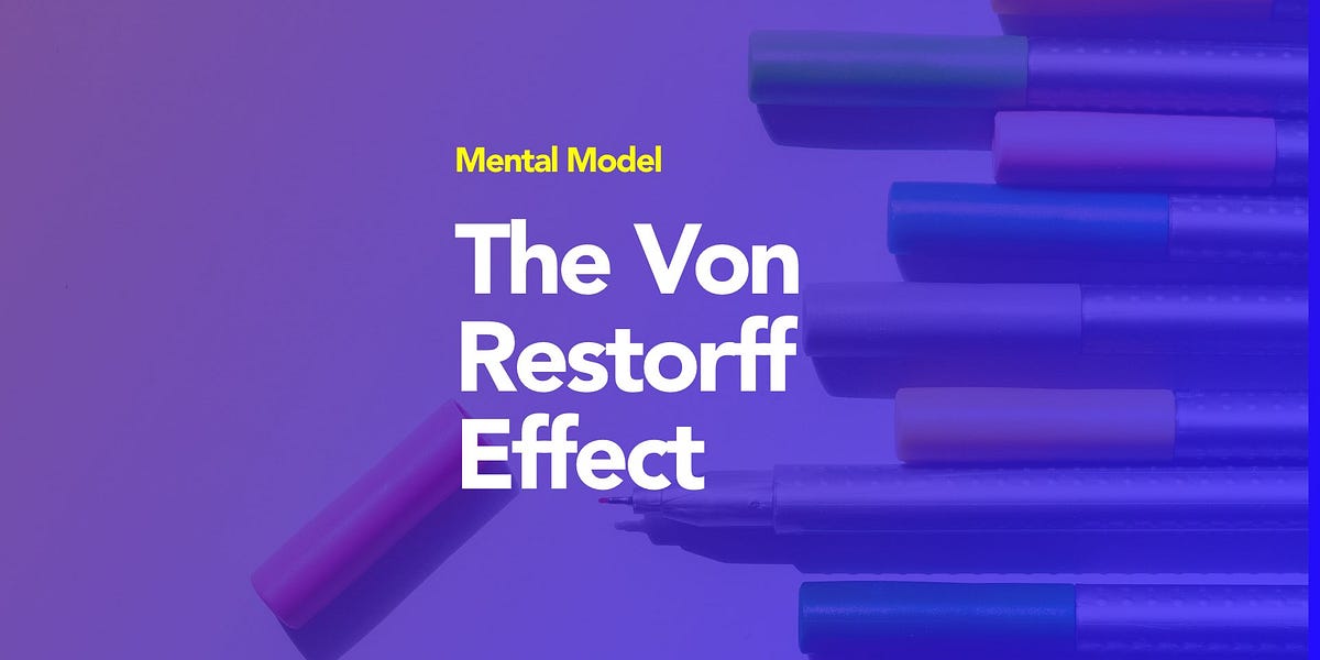 Von Restorff Effect (The Isolation Effect) - by Prabhakaran