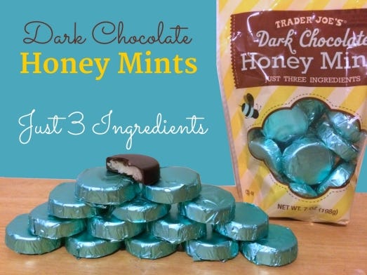 Dark Chocolate Honey Mints from Trader Joe's (Just 3 Ingredients)