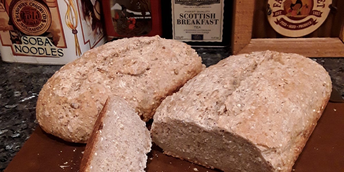 Low Sodium Multigrain Sourdough Bread - by Jeannine