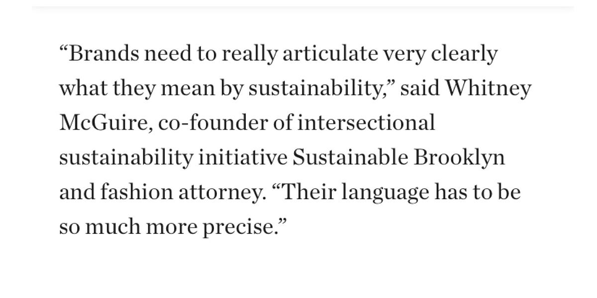 On Greenwashing - by Whitney McGuire