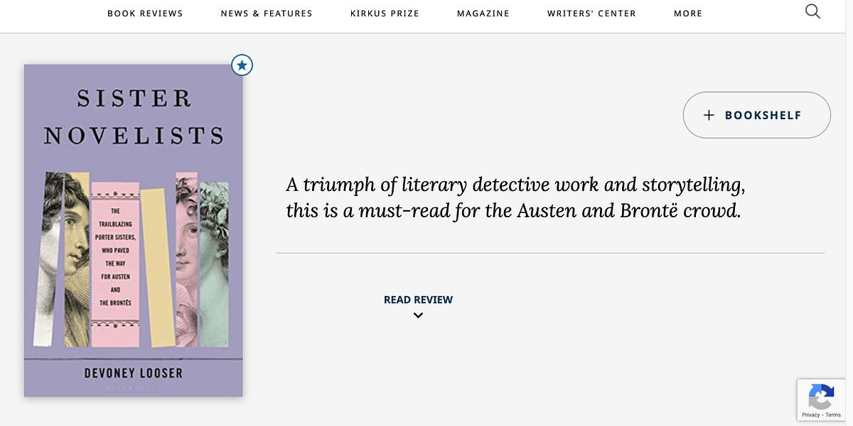 The Latest from Devoney (Sept. '22) - by Devoney Looser