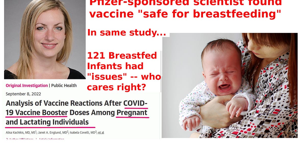 121 Breastfed Infants Had "Issues" After Maternal Vaccination in Just ...