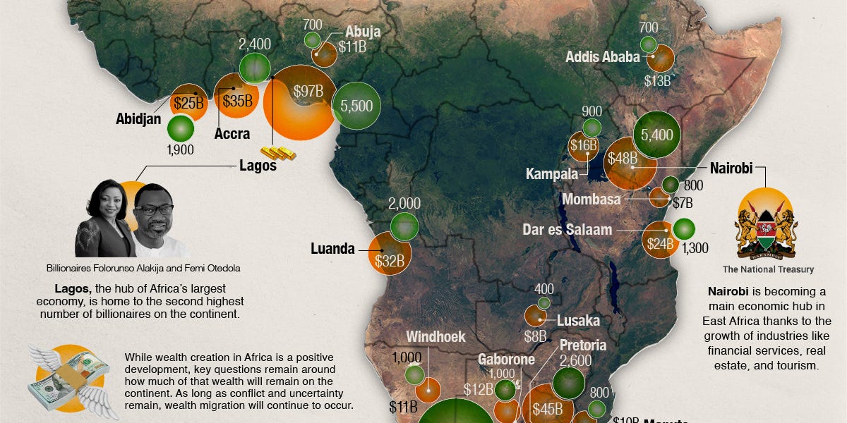 Mapped: A Snapshot of Wealth in Africa - Metro