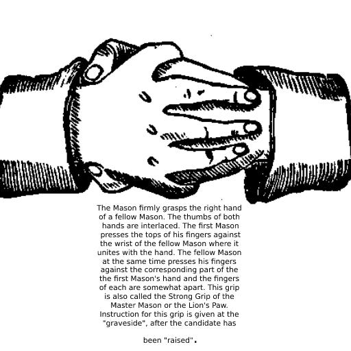"MA-HA-BONE" REAL GRIP OF A MASTER MASON (HANDSHAKE)