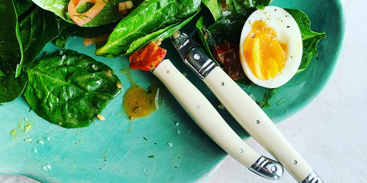 Rethinking the Spinach Salad - by emily nunn