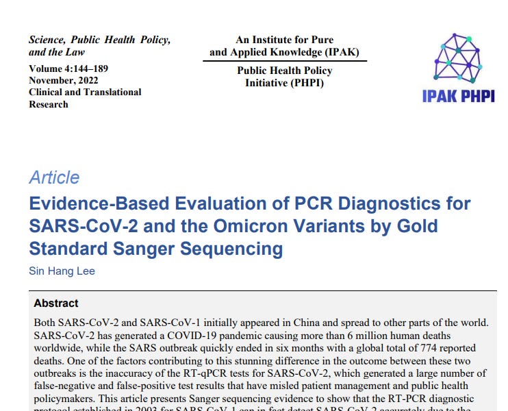 Meticulous Newly Published Study Shows PCR Test Was False Positive 42% ...