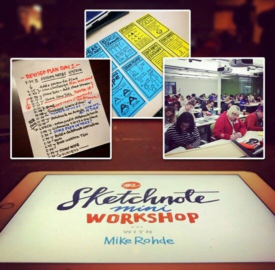 Teaching Sketchnotes To Teachers - by Mike Rohde