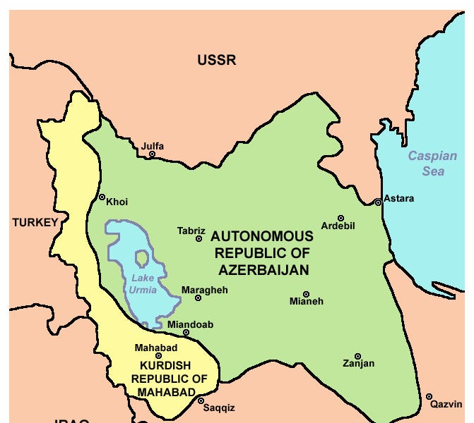 Today in Middle Eastern history: the Republic of Mahabad is born (1946)