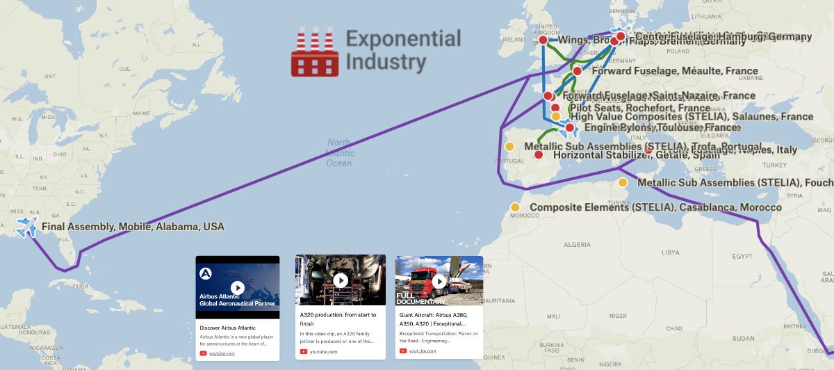 Mapped: An Interactive Journey of the Airbus A320 Supply Chain