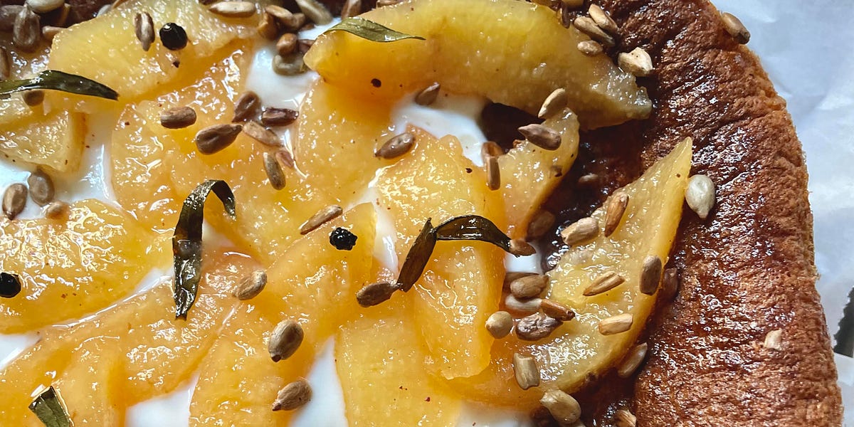 Savoury in the sweet – Quince w French tarragon, pepper & sumac on ...