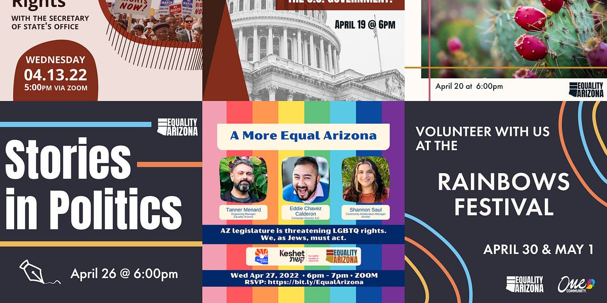 April LGBTQ+ Events Calendar - Equality Arizona