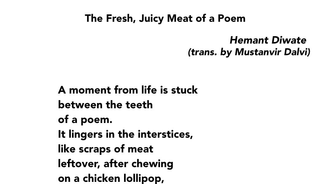The Fresh, Juicy Meat of a Poem - by aranya - Poetly