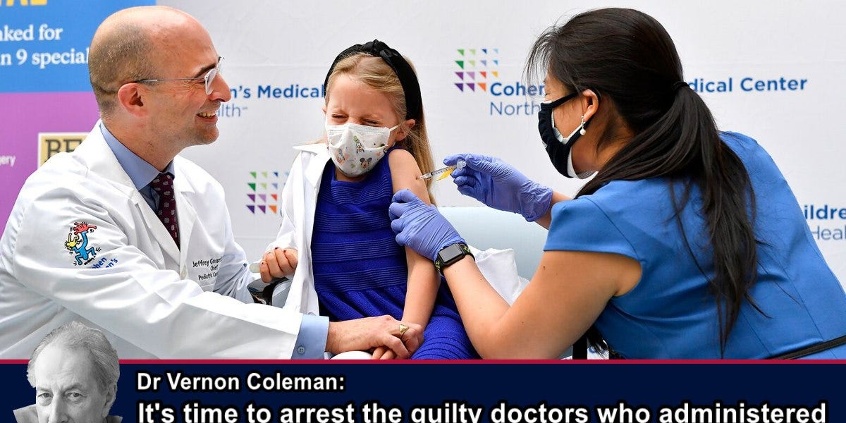 Dr Vernon Coleman : "Ήρθε η ώρα να Συλληφθούν οι Ένοχοι Γιατροί Που ...