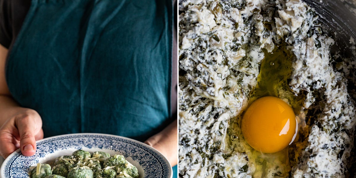 Gnudi di spinaci e ricotta - by Giulia Scarpaleggia