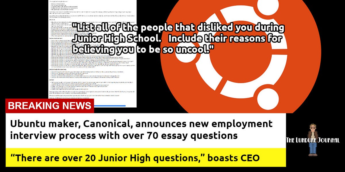 Ubuntu maker, Canonical, announces new employment interview process