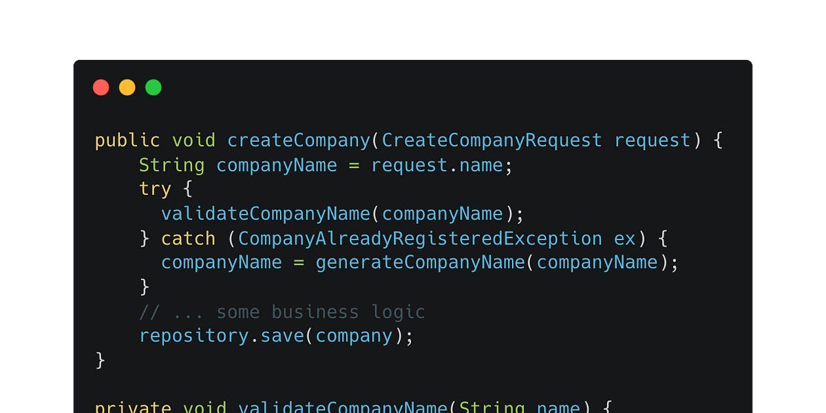 Avoid Throwing Exceptions As Control Flow By Ray Chong