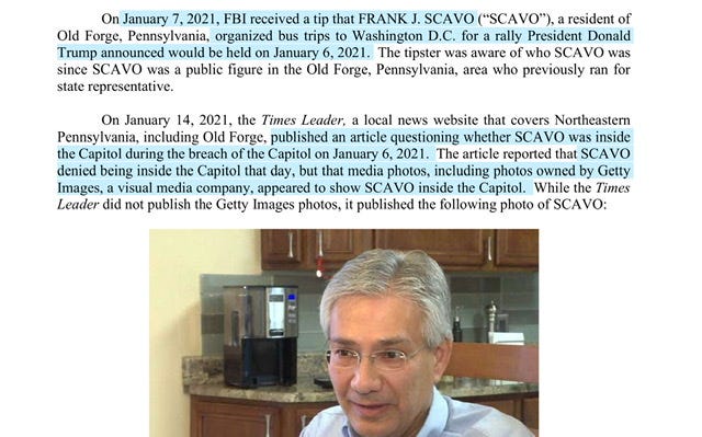 FRANK J. SCAVO - there it is-the Pennsylvania Insurrection Bus tour
