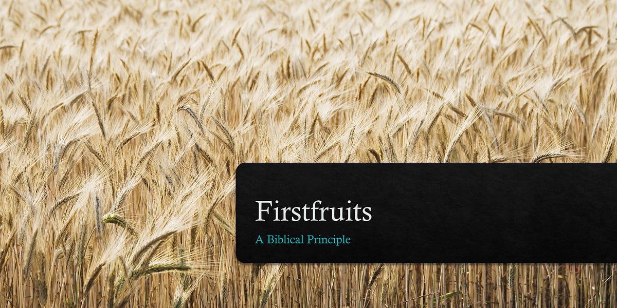 Principle of Firstfruits - Reaching Higher