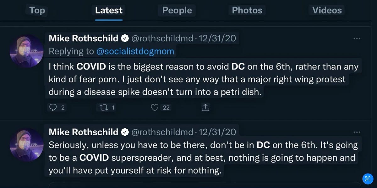 Mike Rothschild Creates Conspiracy Theory about WH Call to Rioter