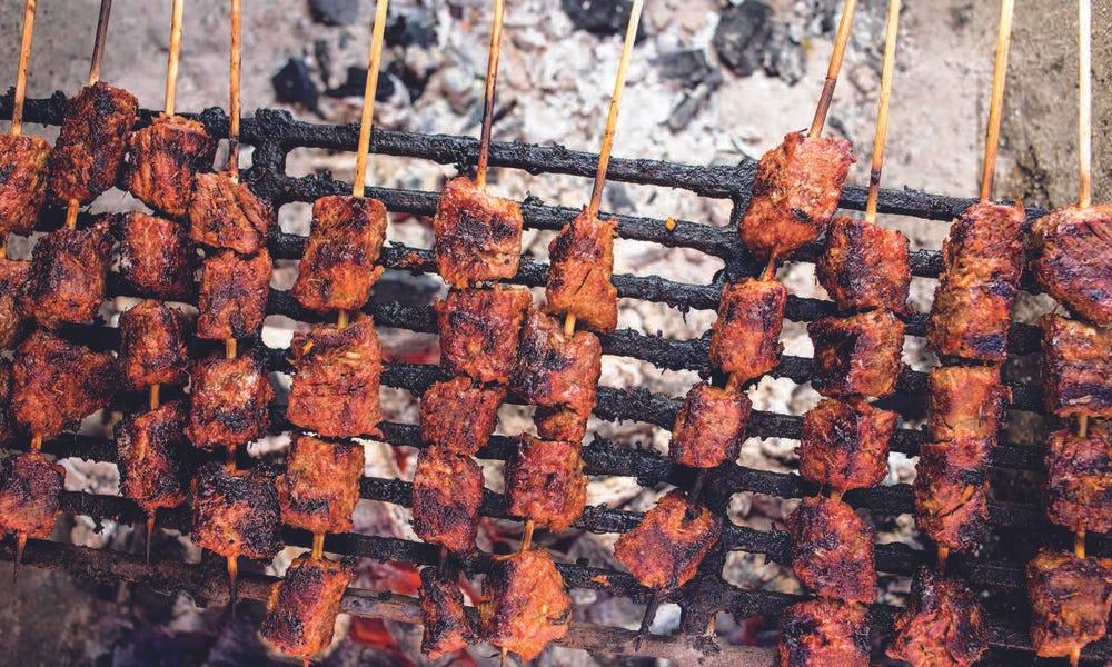 Indonesian Beef Satay with Peanut Sauce by Emily Kaiser Thelin